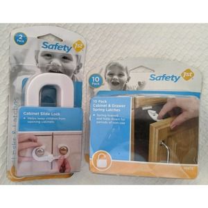 Safety 1St | Other | Cabinet Slide Lock 2 Pack Cabinet Drawer Spring ...